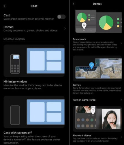 MIUI agrega nuevas funciones Screen Cast para compartir pantalla ...
